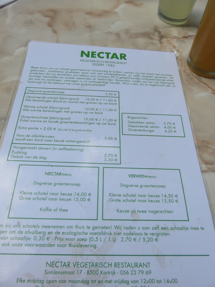 #40 Our vegan lunch at vegetarian resto Nectar, Kortrijk / Courtrai ...
