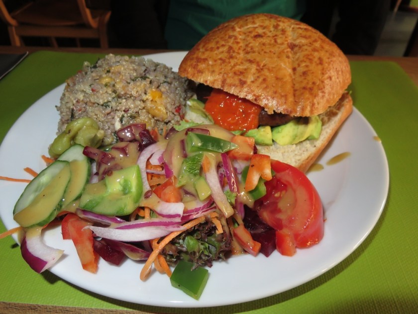 #95 Seitan stew and portobello burger at Mosquito Coast, Ghent | The ...